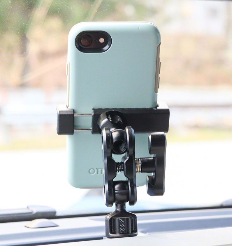 Bronco Universal Small Phone Mount; Black (21-24 Bronco) - Free Shipping
