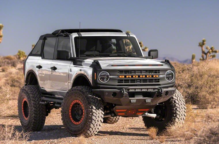 Bronco Aeroskin LightShield Color-Match Hood Protector; Oxford White ...