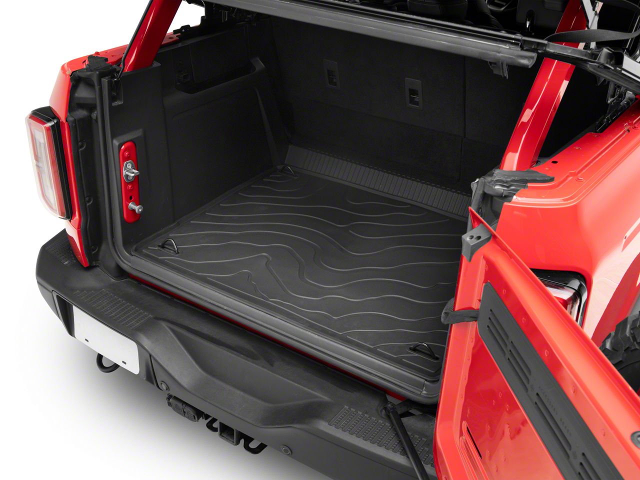 RedRock Bronco Heavy Duty Cargo Liner; Black FB28141 (21-24 Bronco 4 ...