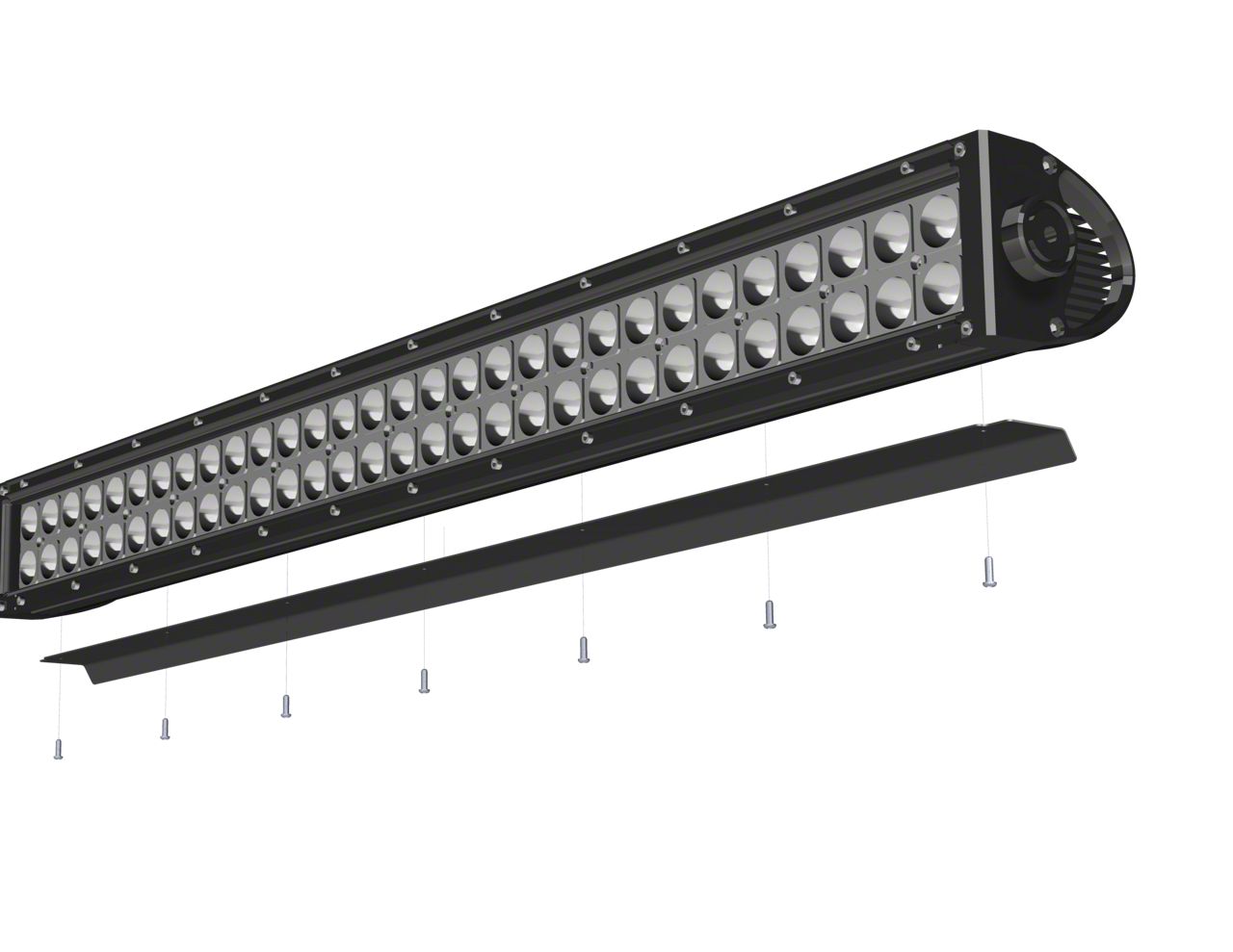 ZRoadz Bronco Noise Cancelling Wind Diffuser for 52-Inch Straight LED ...