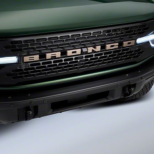 Ford Performance Bronco Grille Lettering Overlay Kit; Bronze M-1447 ...