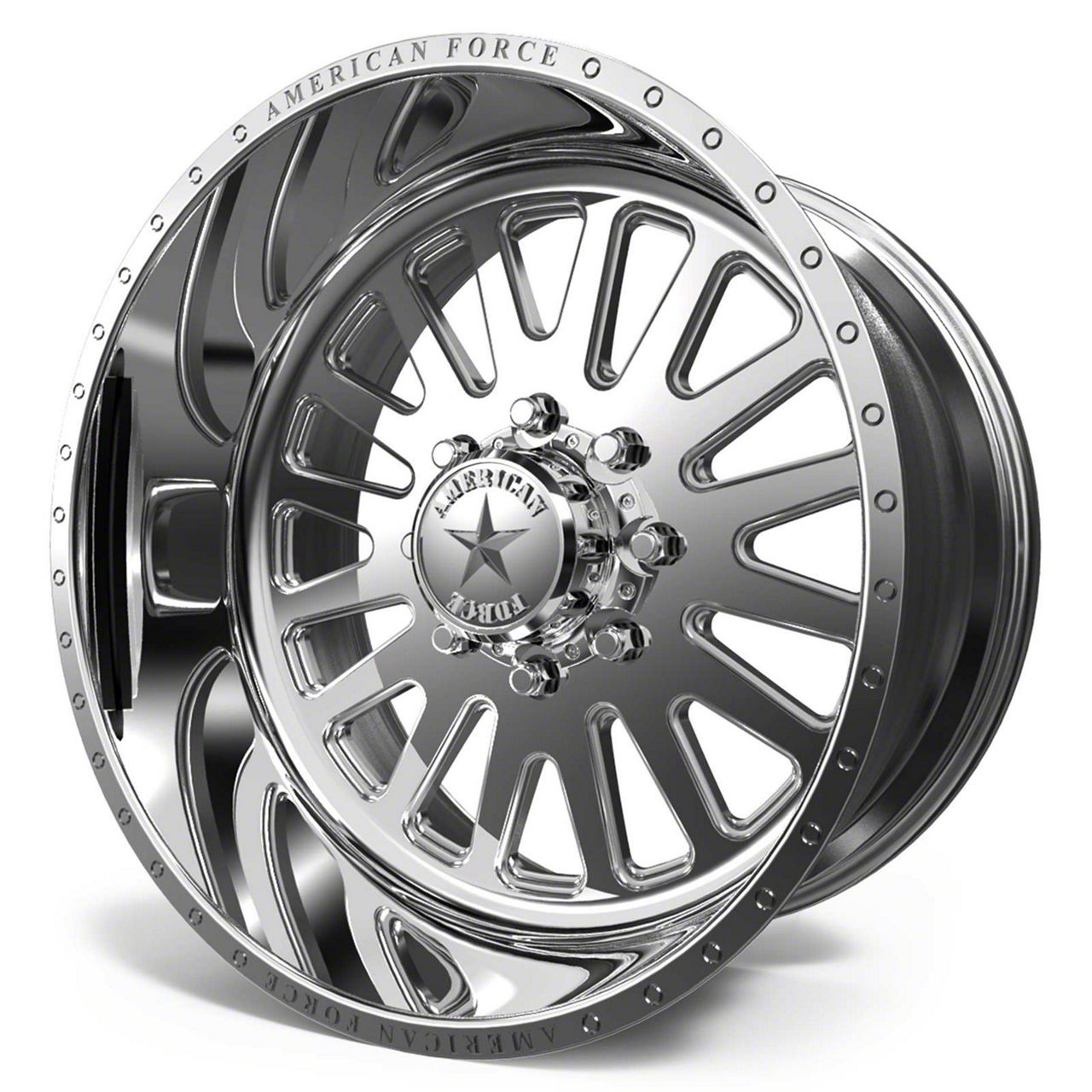 American Force Bronco F20 Atom SS Polished 6-Lug Wheel; 20x10; -25mm ...