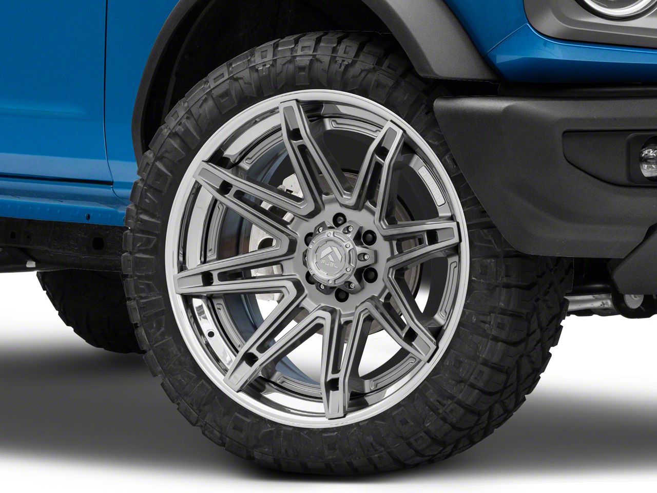 Fuel Wheels Bronco Fusion Forged Brawl Platinum with Chrome Lip 6-Lug ...