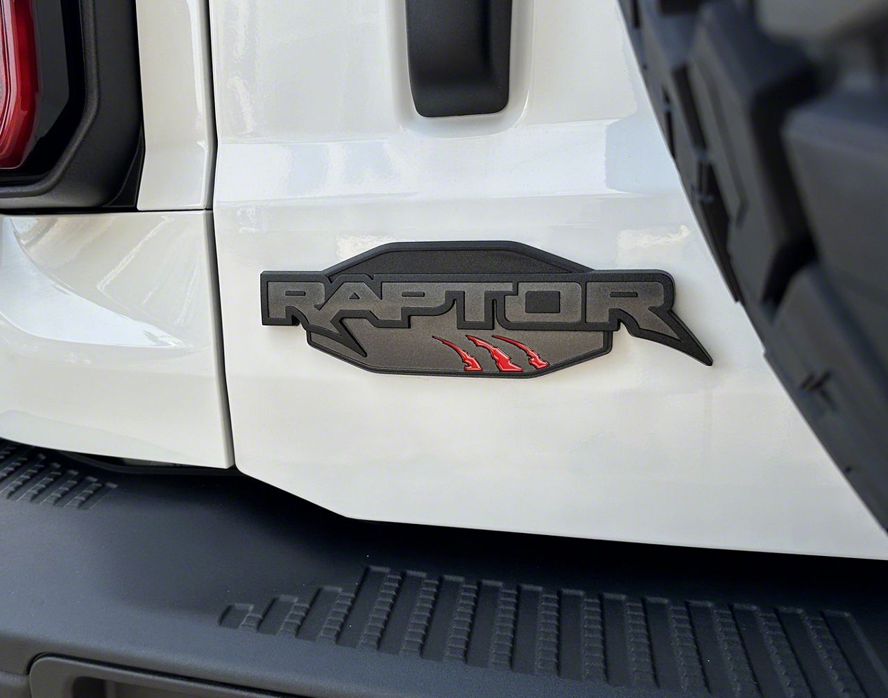 Bronco Raptor Emblem Claw Mark Inserts; Race Red (22-24 Bronco Raptor ...