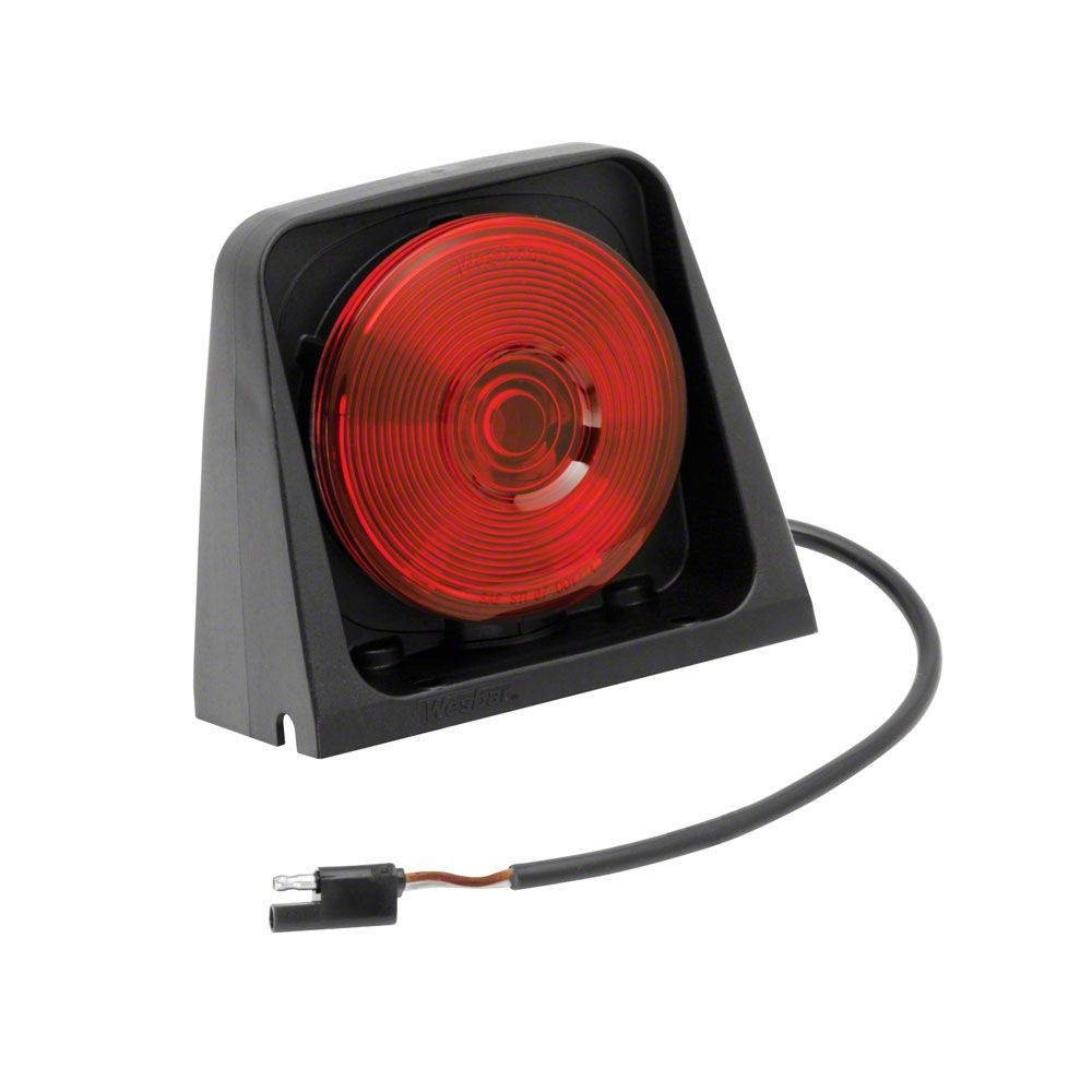 Bronco Agricultural Light; Single; Red and Black; With Molded Tri-Plug ...