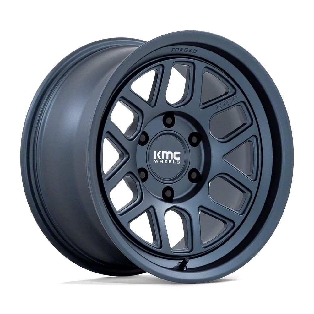 KMC Bronco Mesa Forged Monoblock Metallic Blue 6-Lug Wheel; 17x8.5; 0mm ...