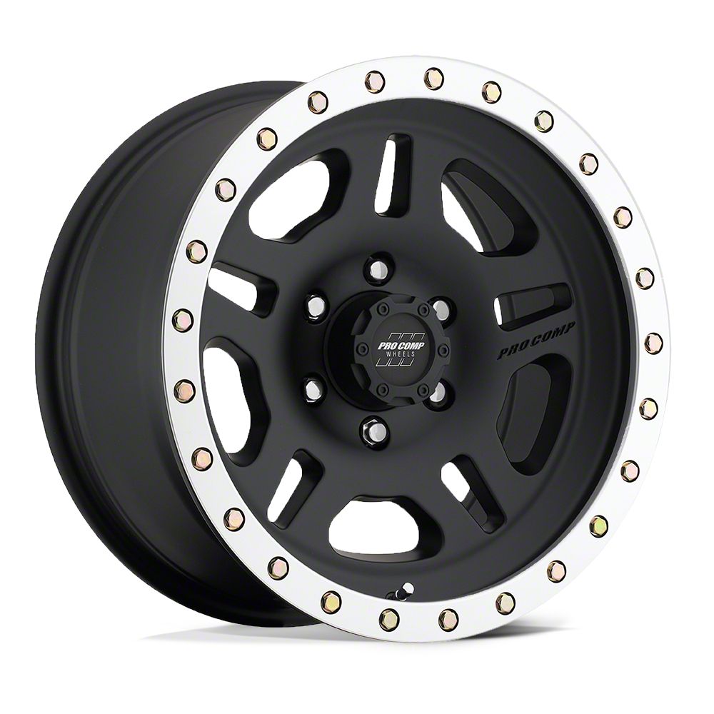 Pro Comp Wheels Tacoma La PAZ Satin Black Machined 6-Lug Wheel; 16x8 ...