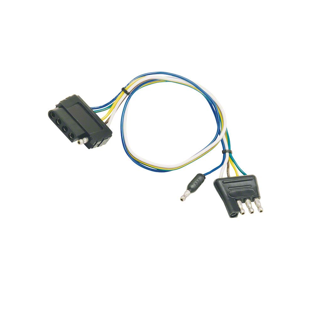 Bronco Trailer Wiring Adapter Connector; 4-Flat To 5-Flat Adapter ...