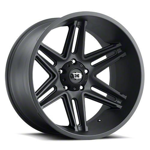 Vision Wheel Bronco Razor Satin Black 6-Lug Wheel; 20x10; -25mm Offset ...