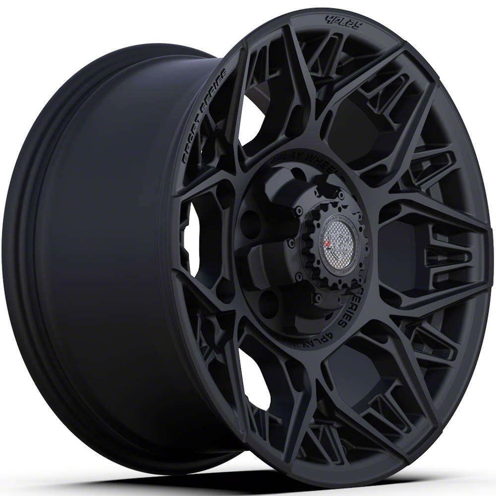 4Play Bronco 4PS60 Satin Black 6-Lug Wheel; 17x9; 0mm Offset 4PS60 ...