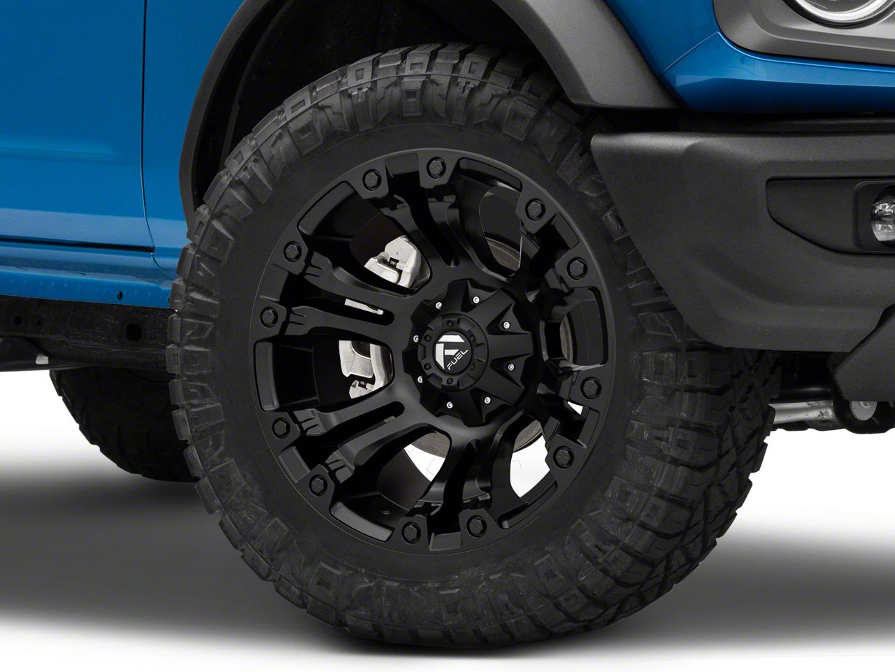 Fuel Wheels Bronco Vapor Matte Black 6-Lug Wheel; 20x12; -44mm Offset ...