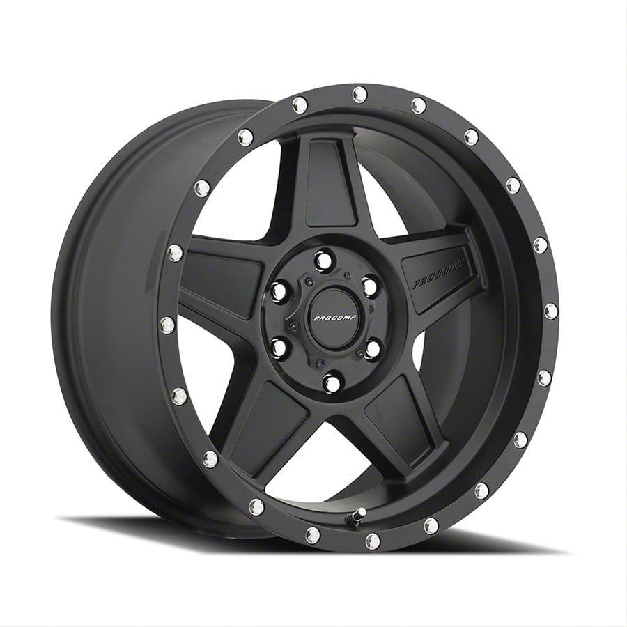 Pro Comp Wheels Bronco Predator Satin Black 6-Lug Wheel; 18x9; 0mm ...