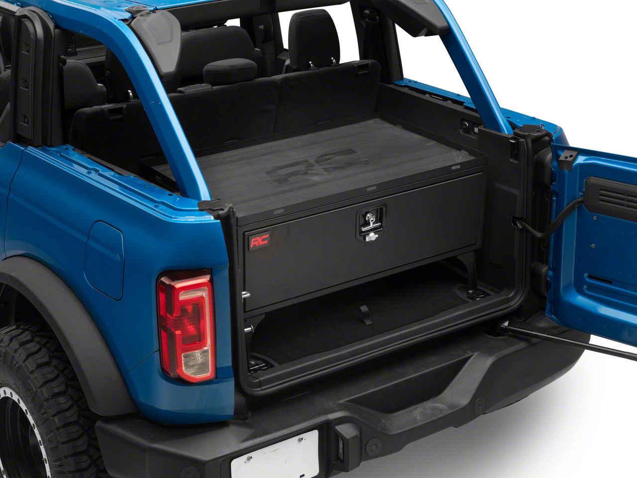 Rough Country Bronco Metal Storage Box with Slide Out Lockable Drawer ...