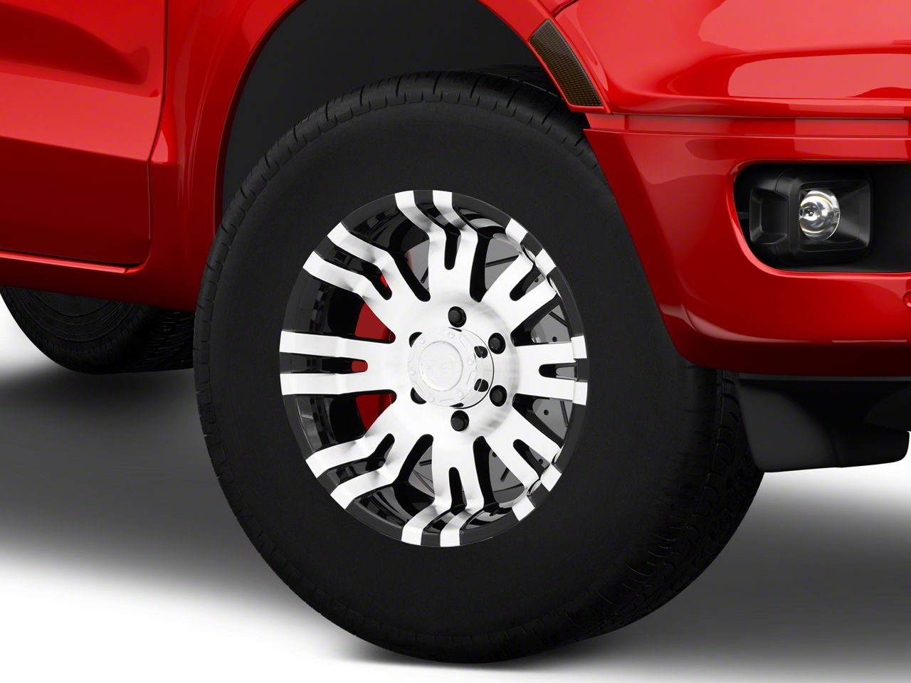 Pro Comp Wheels Ranger 01 Series Gloss Black Machined 6-Lug Wheel; 17x8 ...