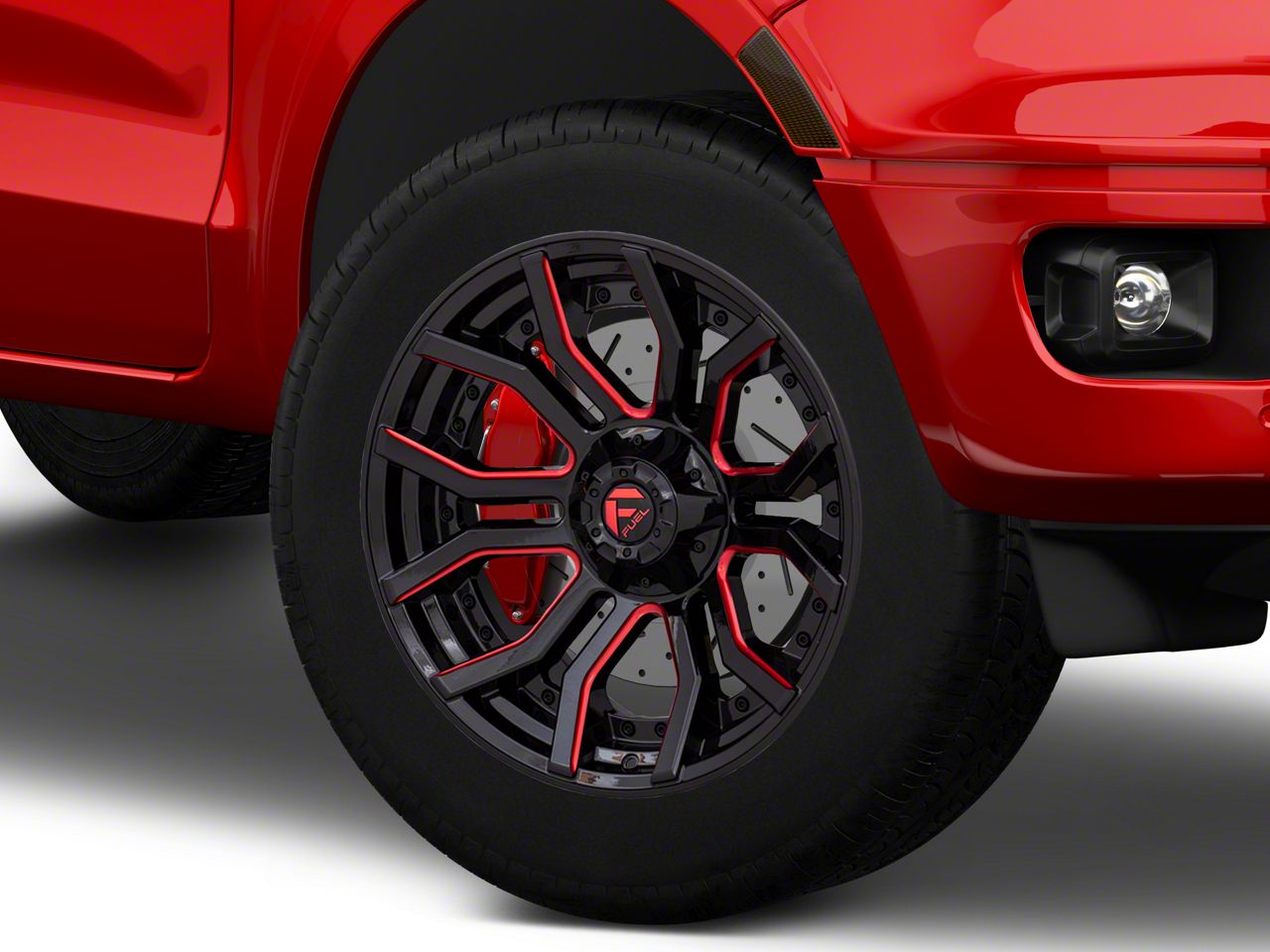 Fuel Wheels F-150 Rage Gloss Black Red Tinted 6-Lug Wheel; 20x9; 1mm ...