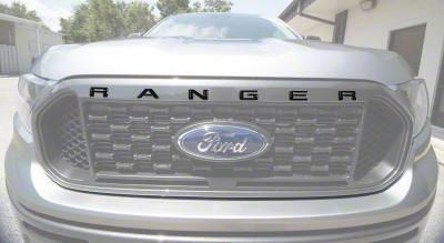 Ranger Front Grille Insert Letters; Matte Black (19-22 Ranger) - Free ...
