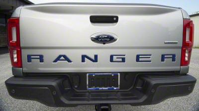 Ranger Tailgate Insert Letters; Ford Emblem Blue (19-22 Ranger) - Free ...