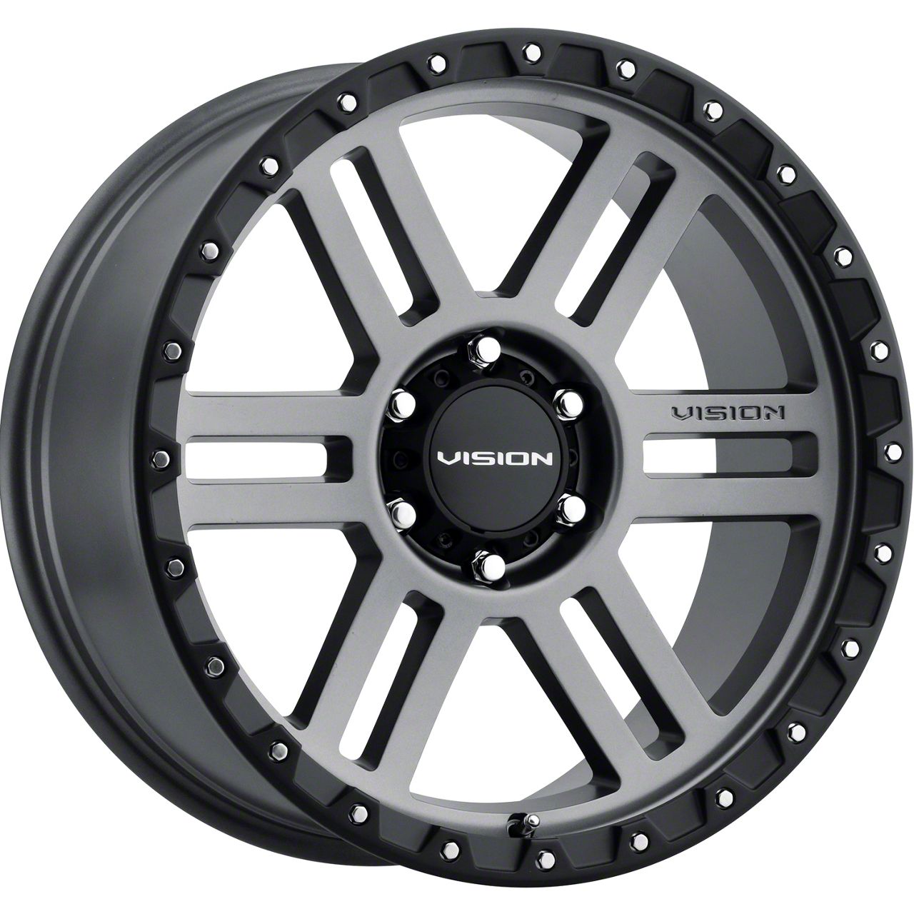 Vision Off-Road Tacoma 354 Manx 2 Satin Gray 6-Lug Wheel; 17x9; -12mm ...