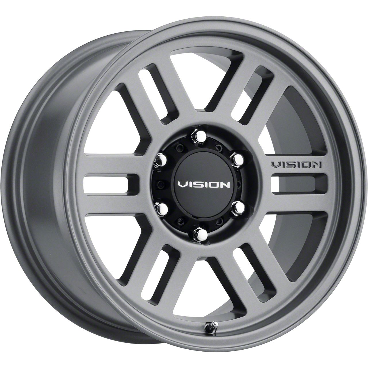 Vision Off-Road Ranger 355 M2 Overland Satin Gray 6-Lug Wheel; 17x9 ...