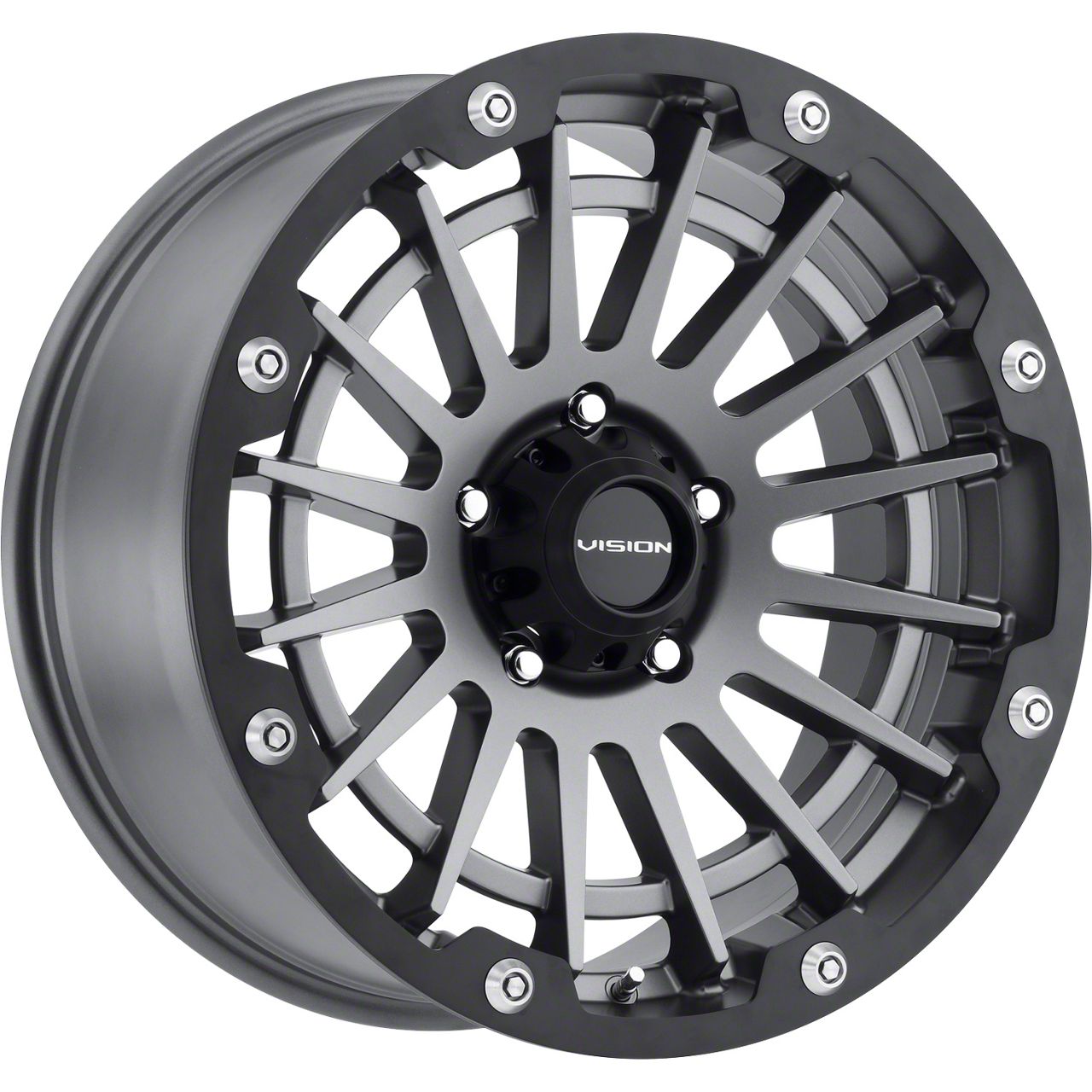 Vision Off-Road Toyota 4-Runner Creep Satin Gray 6-Lug Wheel; 18x9 ...