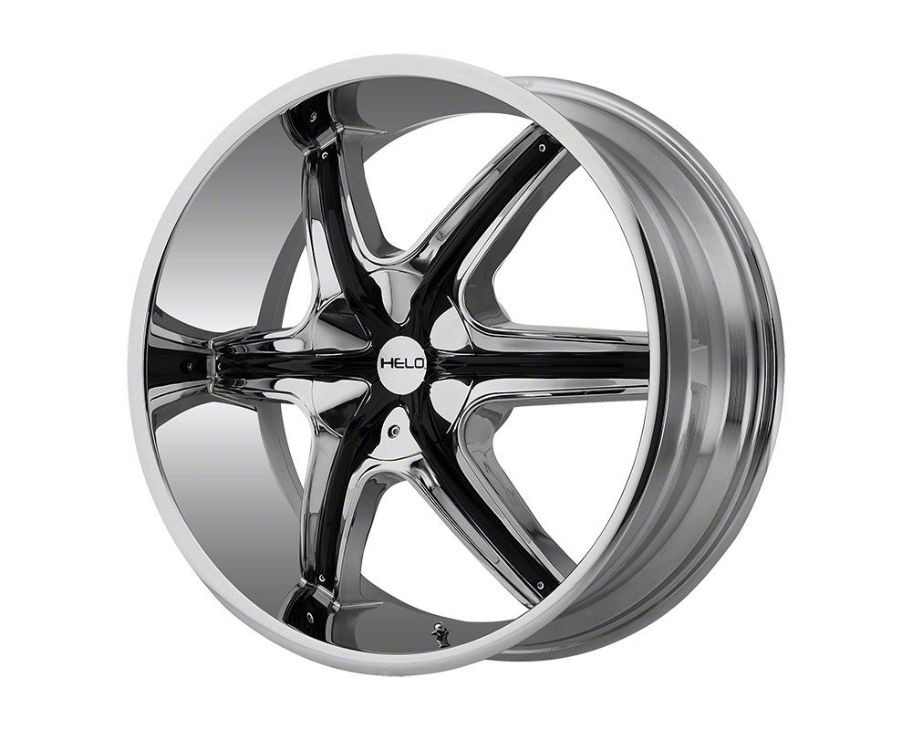 HELO Tacoma HE891 Chrome with Gloss Black Accent 6-Lug Wheel; 22x9 ...