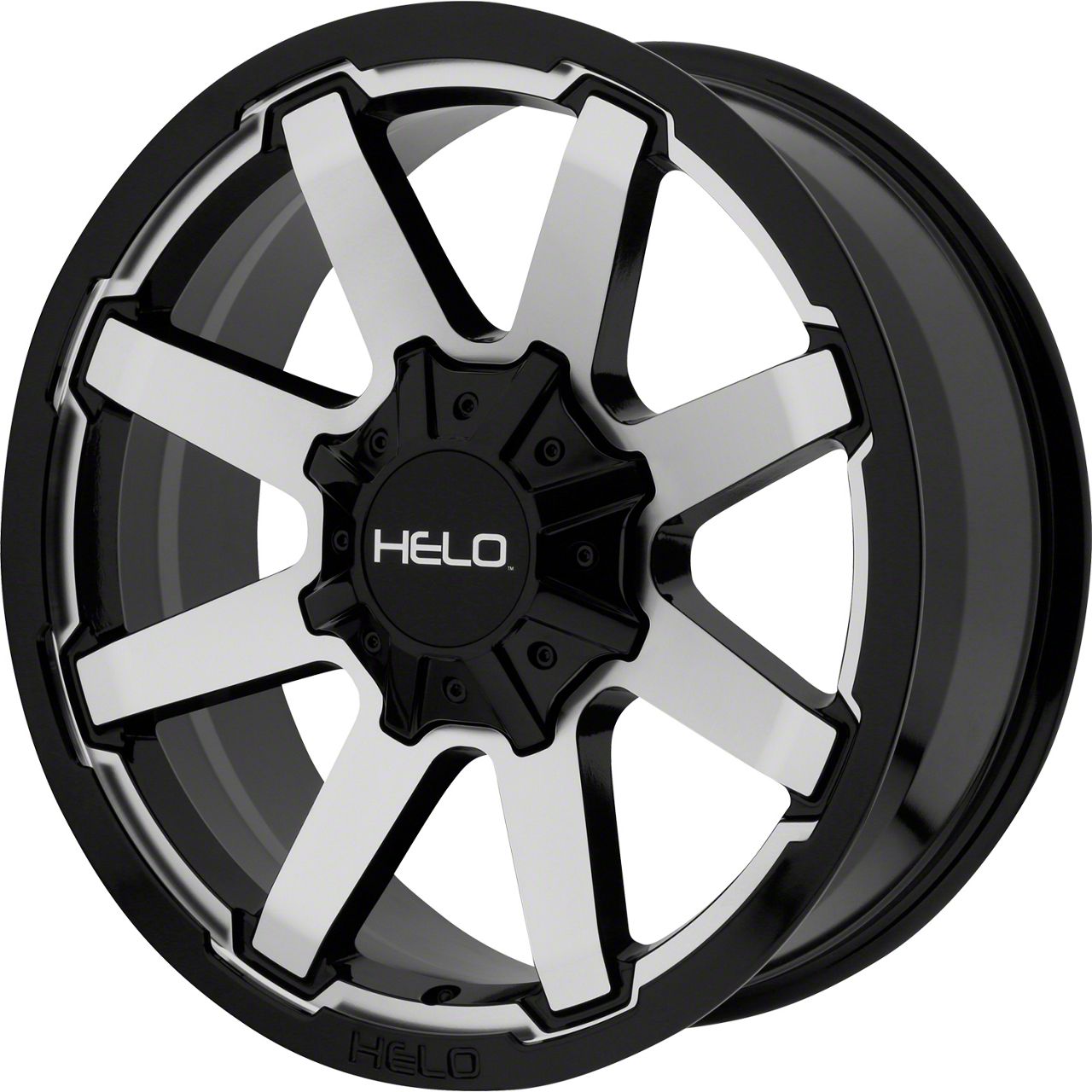 HELO Toyota 4-Runner HE909 Gloss Black Machined 6-Lug Wheel; 20x9; 0mm ...