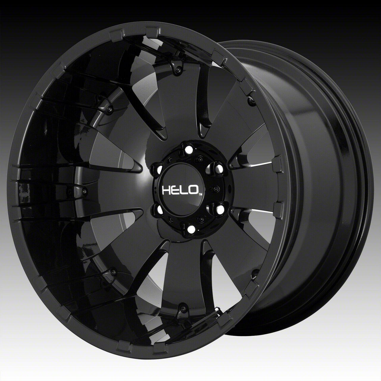 HELO Silverado 1500 HE917 Gloss Black 6-Lug Wheel; 20x10; -18mm Offset ...
