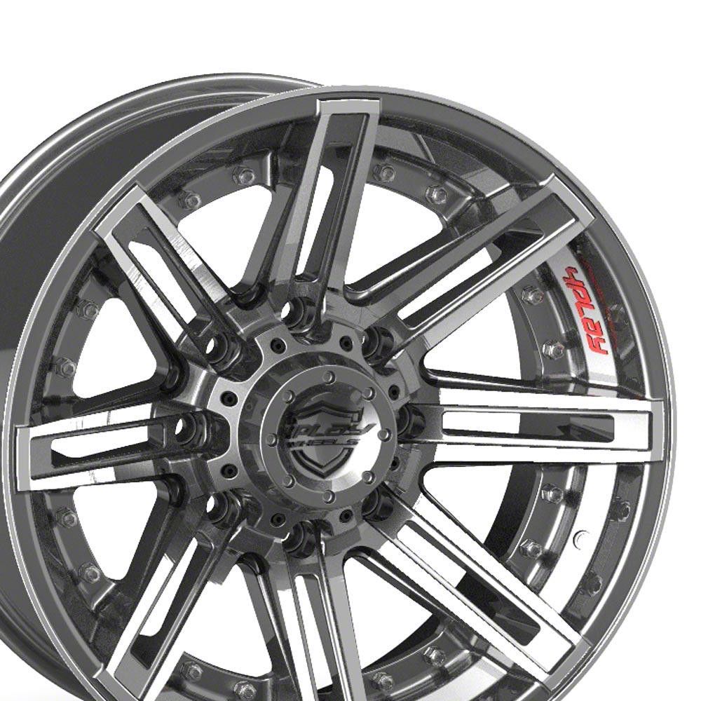 4Play Tacoma 4P08 Brushed Gunmetal 6-Lug Wheel; 20x10; -18mm Offset ...