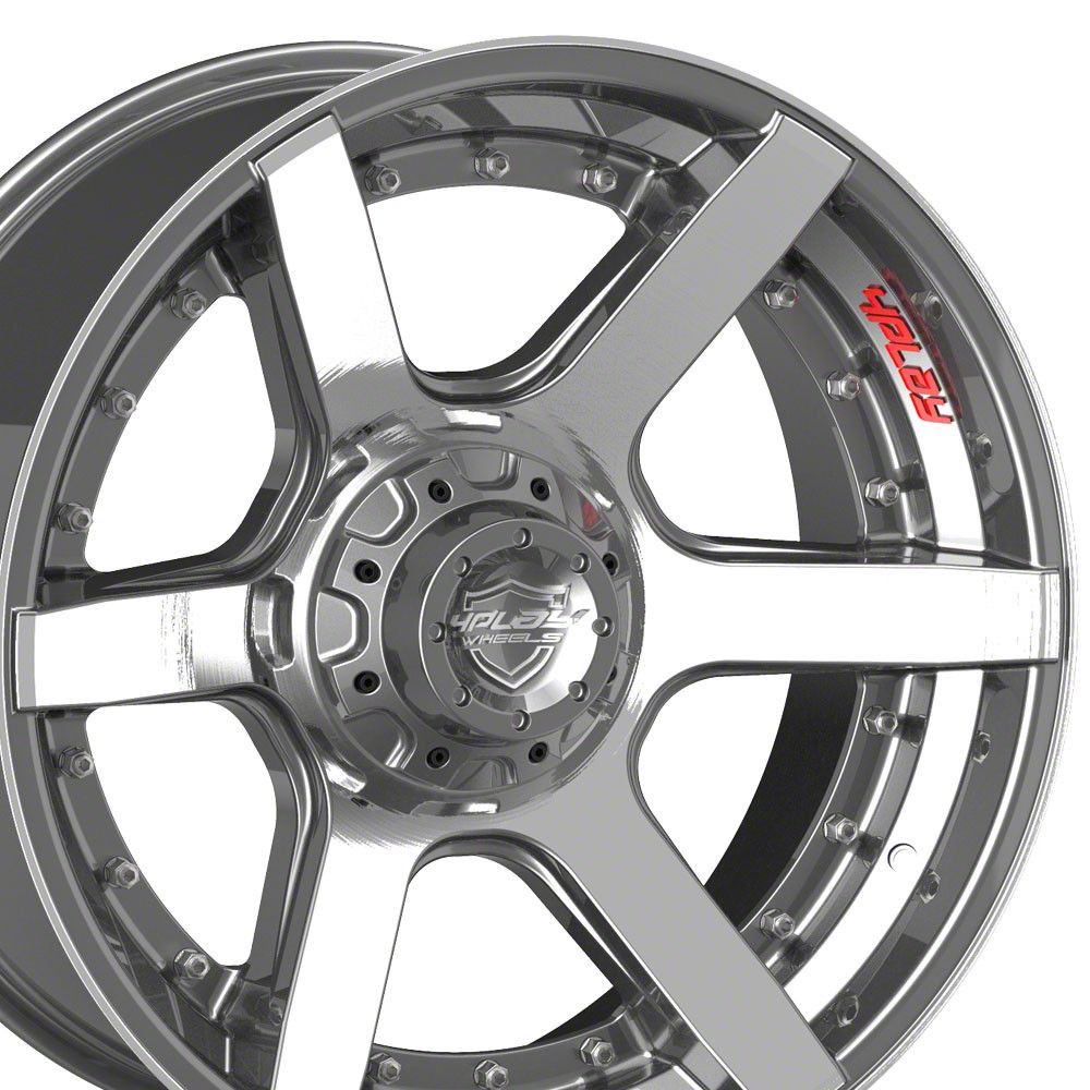 4Play Tacoma 4P60 Brushed Gunmetal 5-Lug Wheel; 20x10; -24mm Offset ...