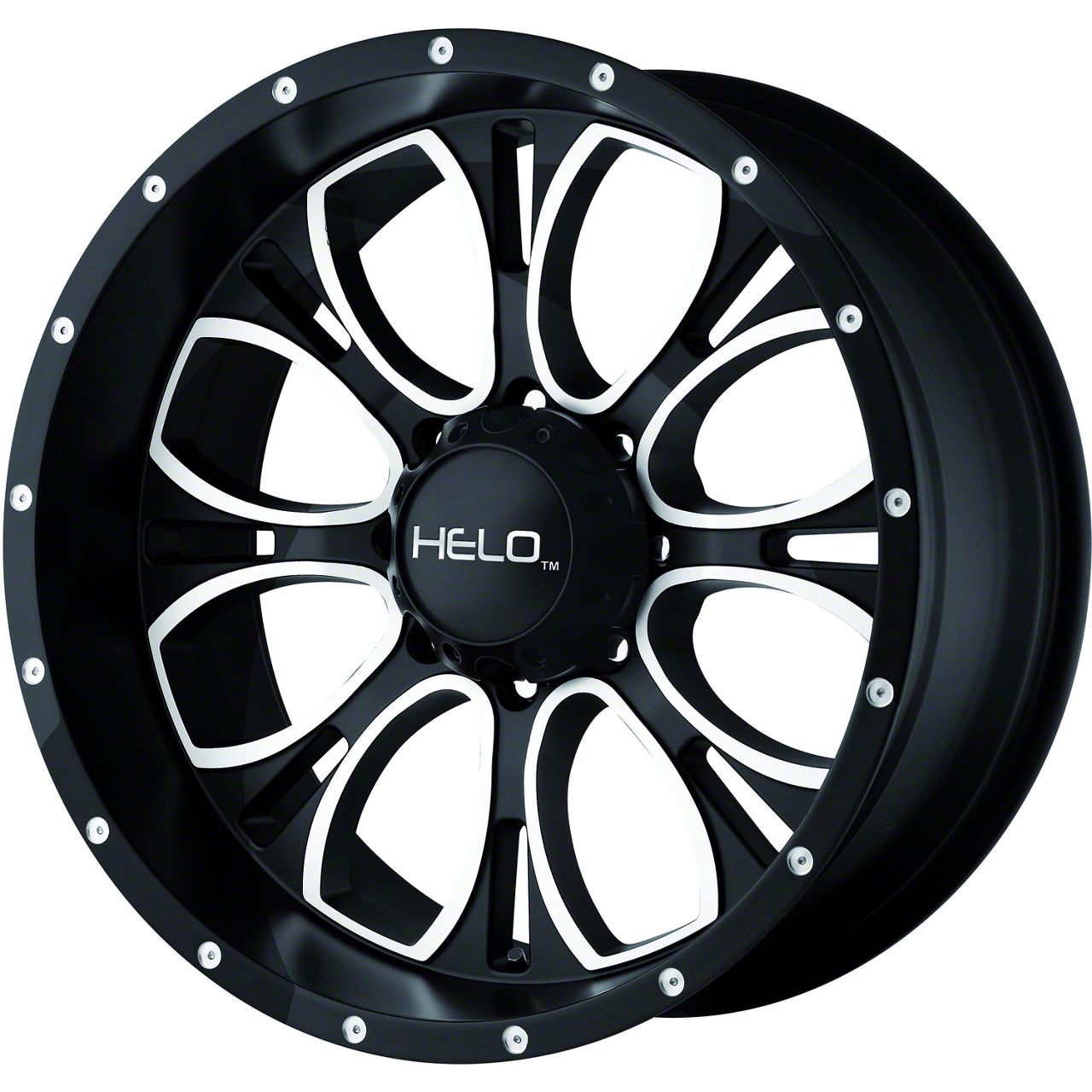 HELO Toyota 4-Runner HE879 Gloss Black Machined 6-Lug Wheel; 17x9 ...