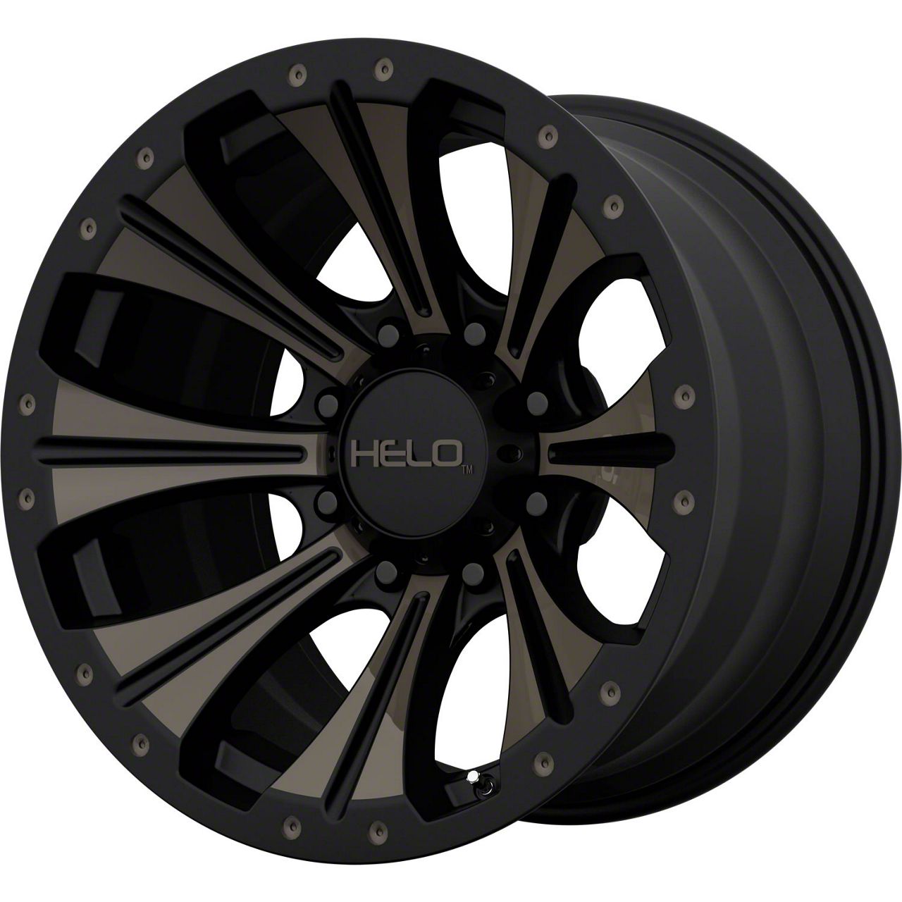 HELO Tacoma HE901 Satin Black Dark Tint 6-Lug Wheel; 17x9; -12mm Offset ...