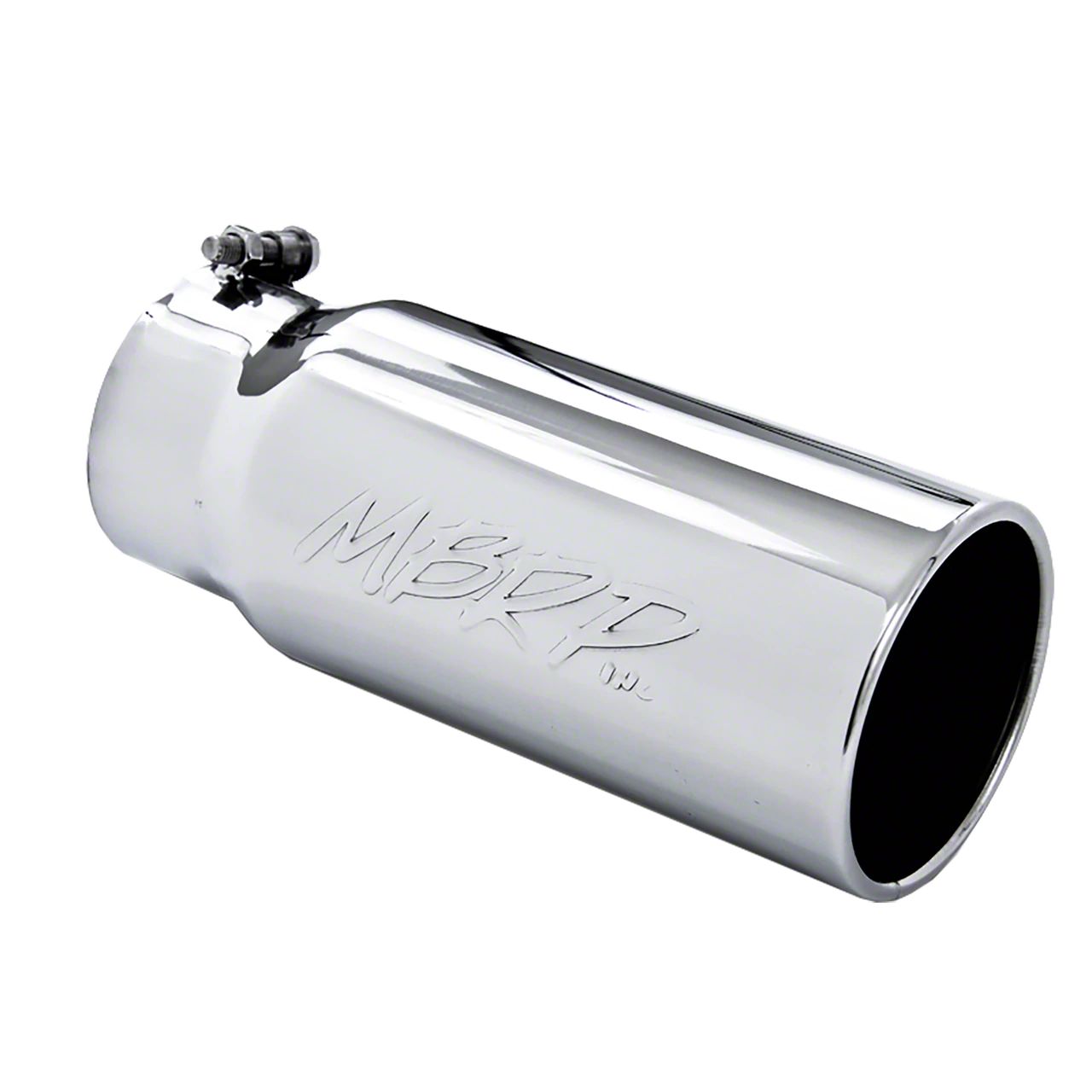 MBRP F-350 Super Duty 5-Inch Rolled Straight Exhaust Tip; Polished ...