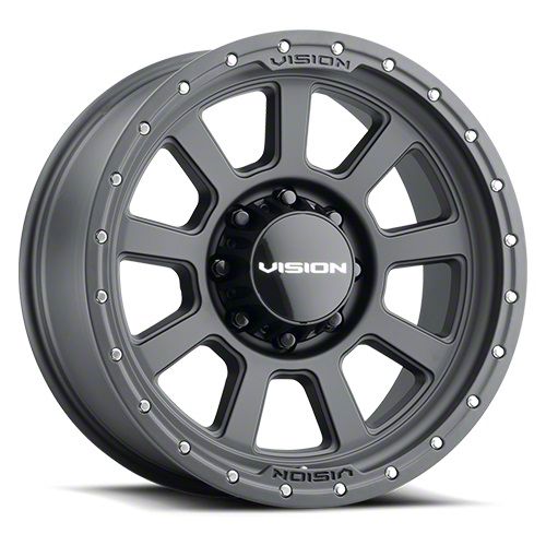 Vision Off-Road Sierra 1500 350 Ojos Satin Black 6-Lug Wheel; 18x9 ...