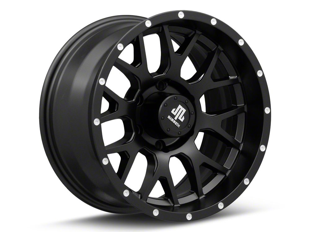 Mammoth Beadlock Mesh Matte Black 6-Lug Wheel; 17x9; -6mm Offset (07-14 ...