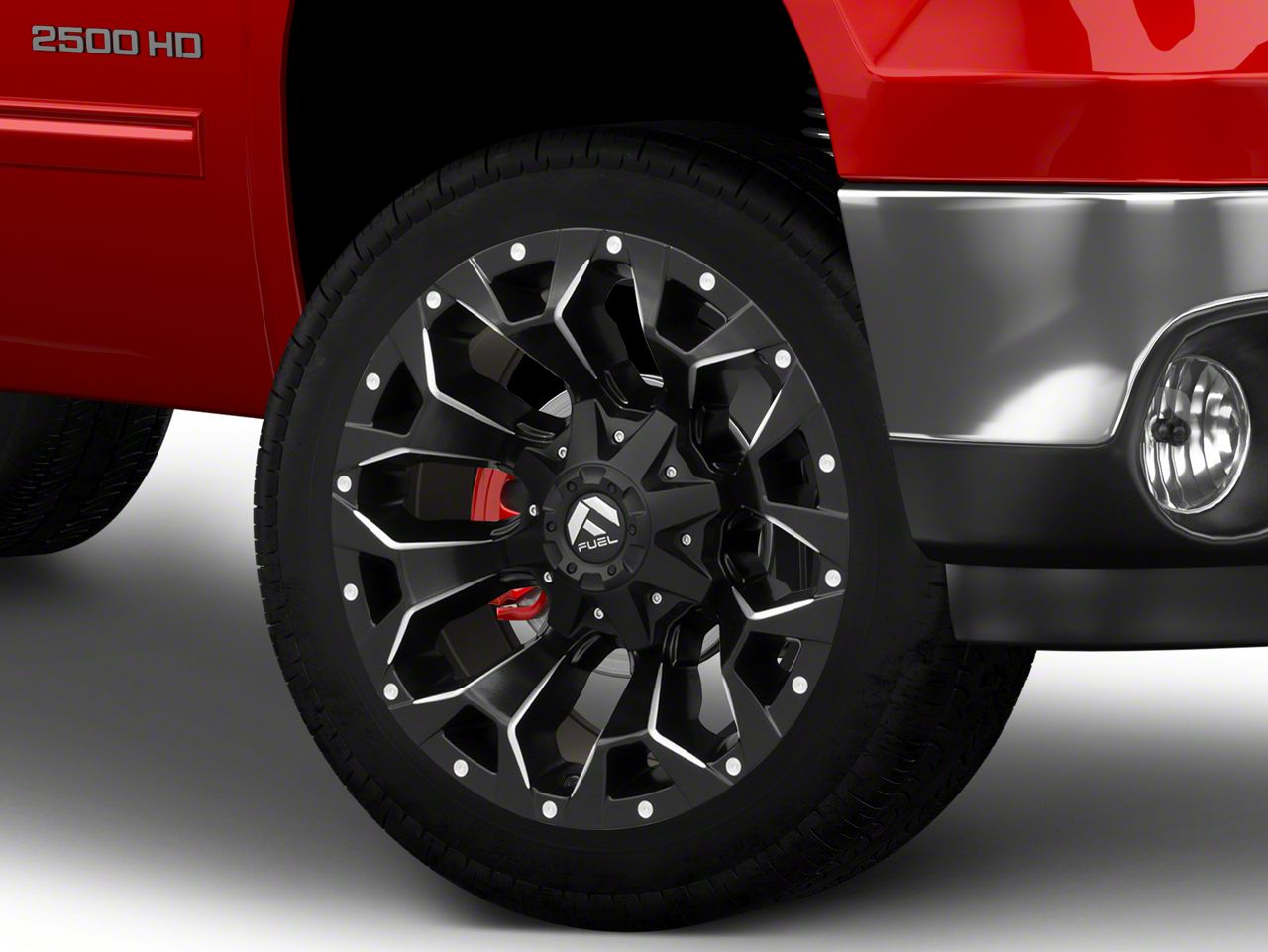 Fuel Wheels RAM 2500 Assault Matte Black Milled 8-Lug Wheel; 22x12 ...