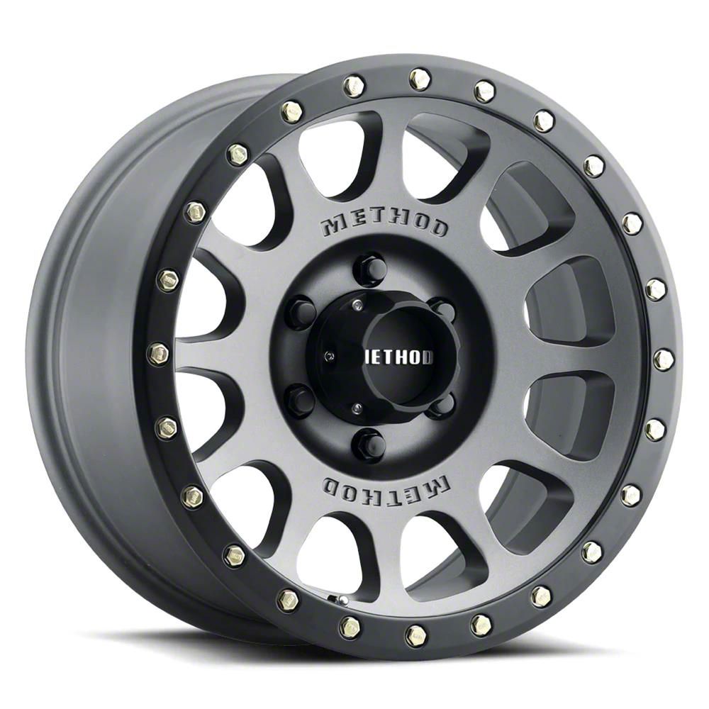 Method Race Wheels Silverado 2500 MR305 NV Matte Black with Gloss Black ...