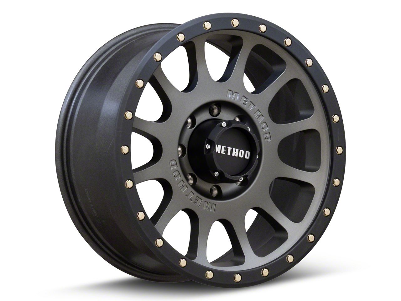 Method Race Wheels RAM 3500 MR305 NV Titanium with Matte Black Lip 8 ...