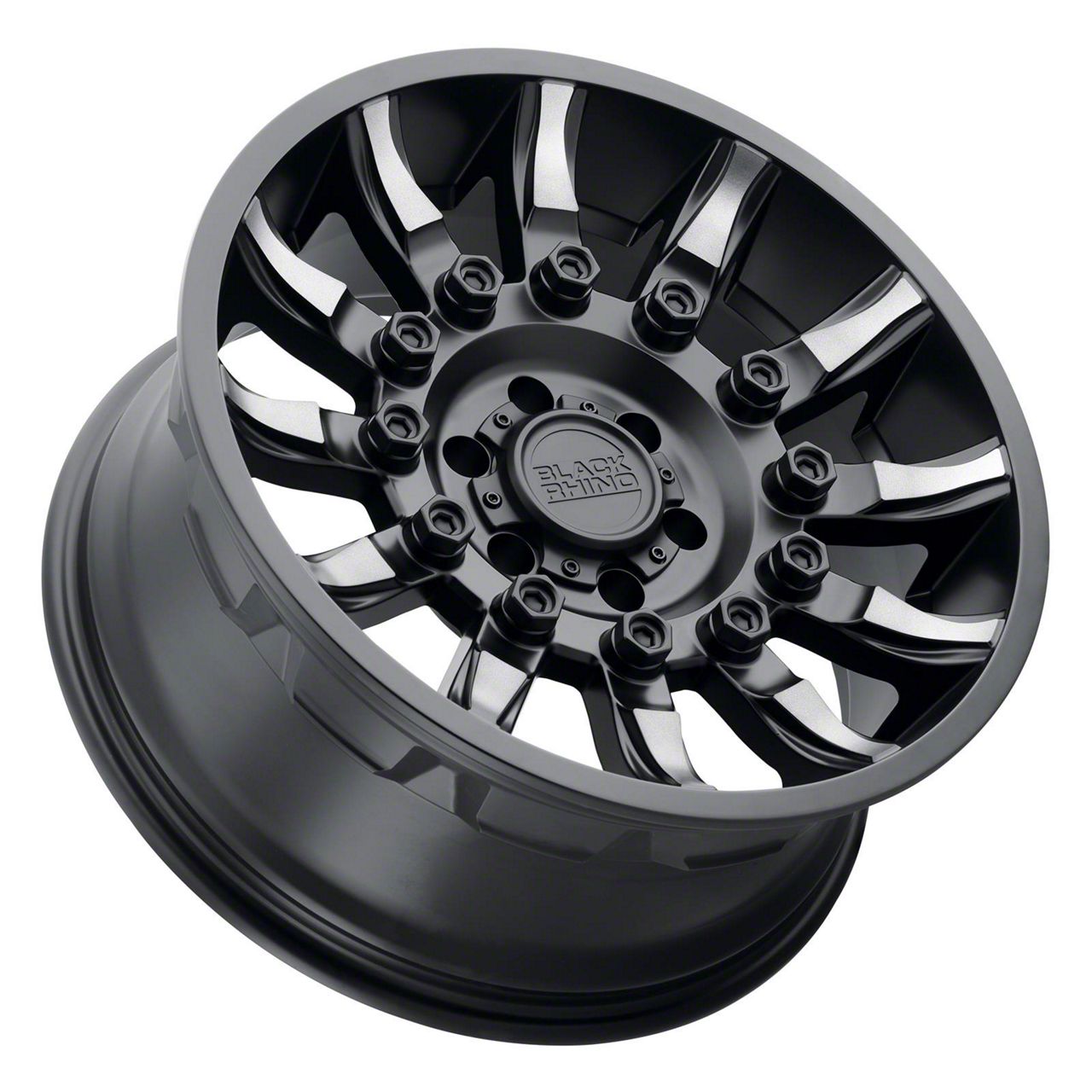 Black Rhino RAM 1500 Mission Matte Black with Machined Tinted Spokes 8 ...