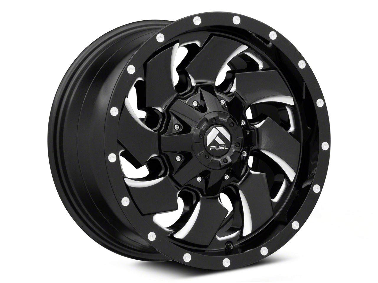 Fuel Wheels RAM 1500 Cleaver Gloss Black Milled 8-Lug Wheel; 17x9; 20mm ...