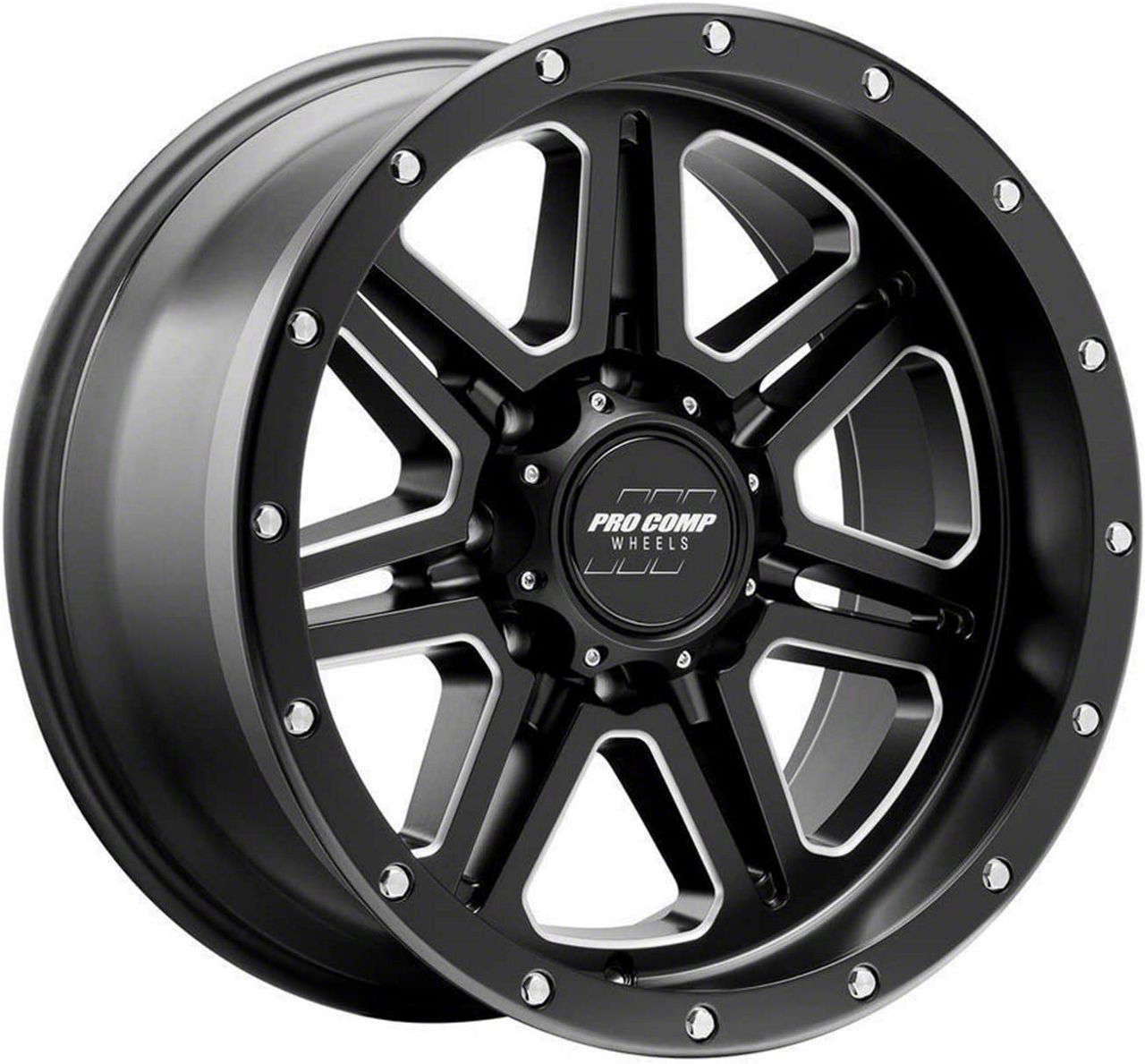 Pro Comp Wheels Sierra 2500 62 Series Apex Satin Black Milled 8-Lug ...
