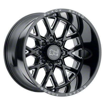 Black Rhino Silverado 2500 Grimlock Gloss Black Milled 8-Lug Wheel ...
