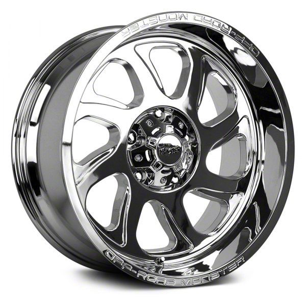 Off Road Monster Sierra 3500 M22 Chrome 8-Lug Wheel; 22x12; -44mm ...