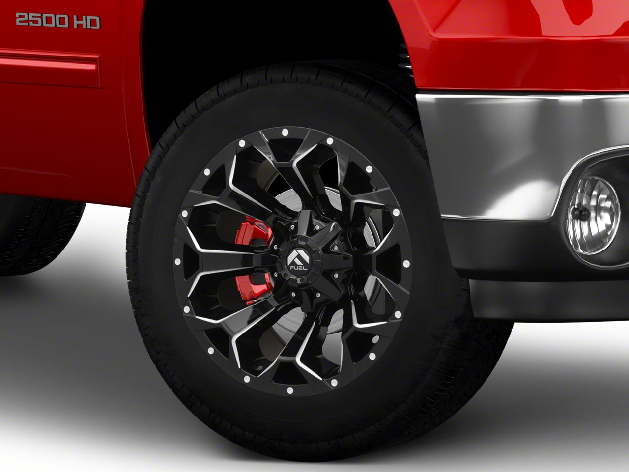 Fuel Wheels RAM 2500 Assault Gloss Black Milled 8-Lug Wheel; 20x10 ...