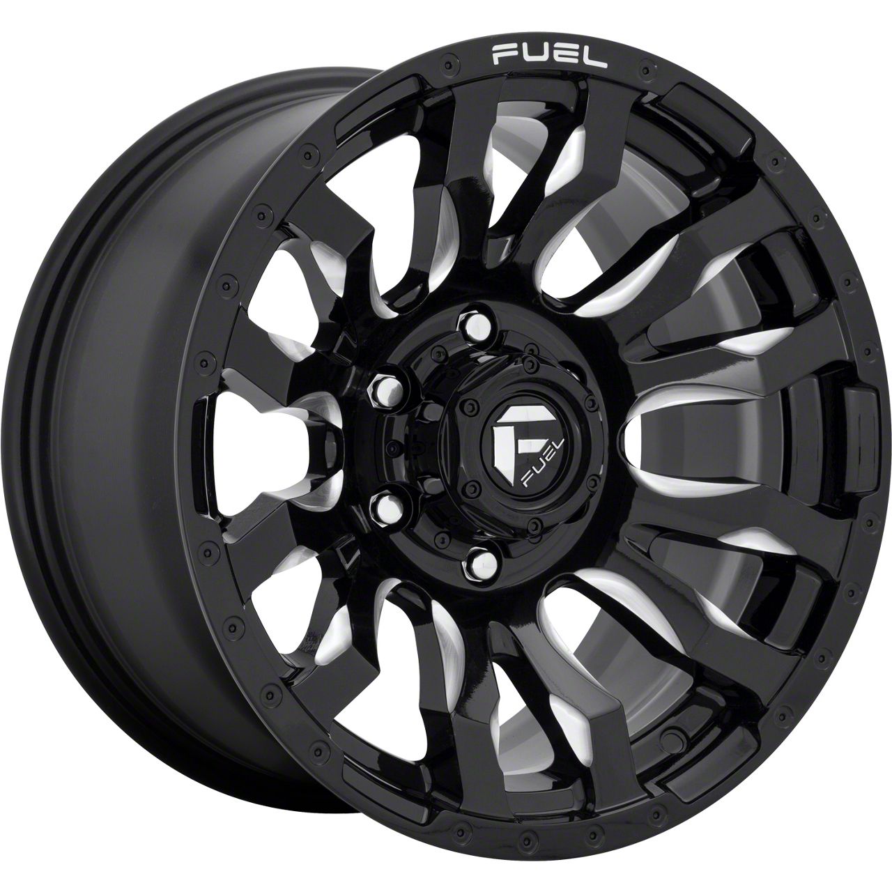Fuel Wheels RAM 2500 Blitz Gloss Black Milled 8-Lug Wheel; 20x10; -18mm ...