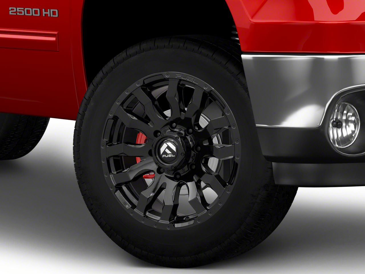 Fuel Wheels Silverado 2500 Blitz Gloss Black 8-Lug Wheel; 20x9; 1mm ...