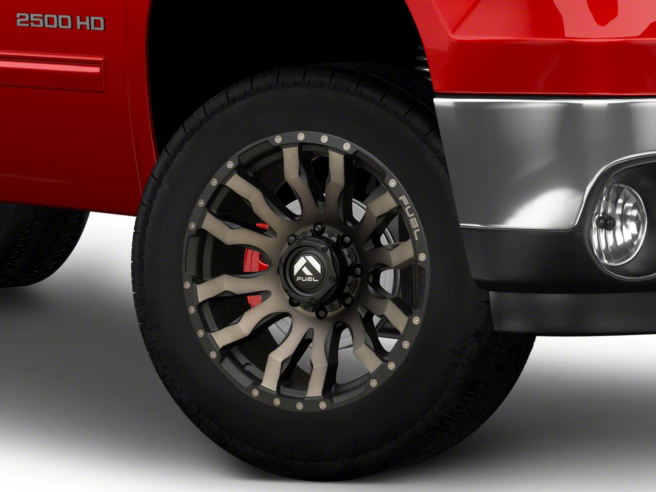 Fuel Wheels Sierra 2500 Blitz Matte Black Double Dark Tint 8-Lug Wheel ...