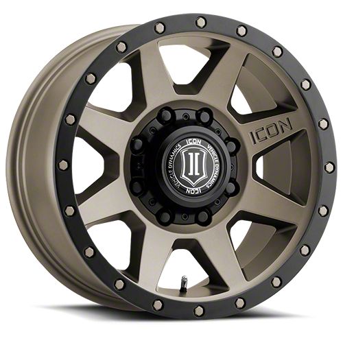 ICON Alloys RAM 1500 Rebound HD Bronze 8-Lug Wheel; 17x8.5; 13mm Offset ...