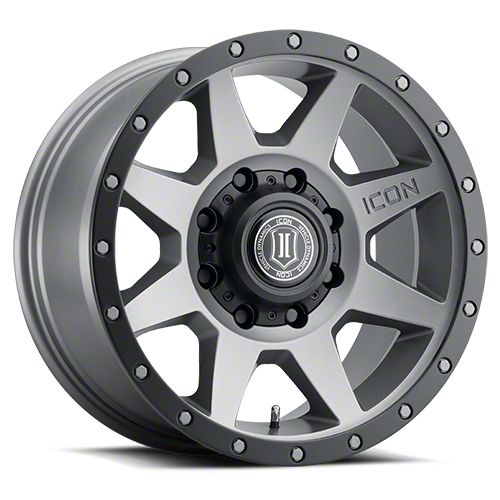 ICON Alloys RAM 3500 Rebound Titanium 8-Lug Wheel; 20x9; 12mm Offset ...
