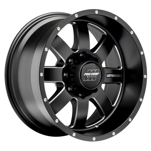 Pro Comp Wheels RAM 2500 Trilogy Satin Black 8-Lug Wheel; 20x10; -18mm ...