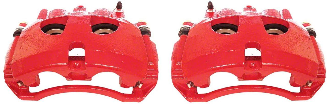 Power Stop RAM 2500 Performance Front Brake Calipers; Red S5172 (09-18 ...